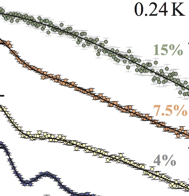 Effect of disorder on a pressure-induced z = 1 magnetic quantum phase ...